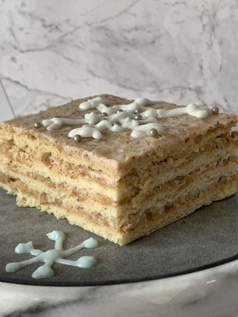 Smetannik: A Family-Favorite Sour Cream Walnut Cake